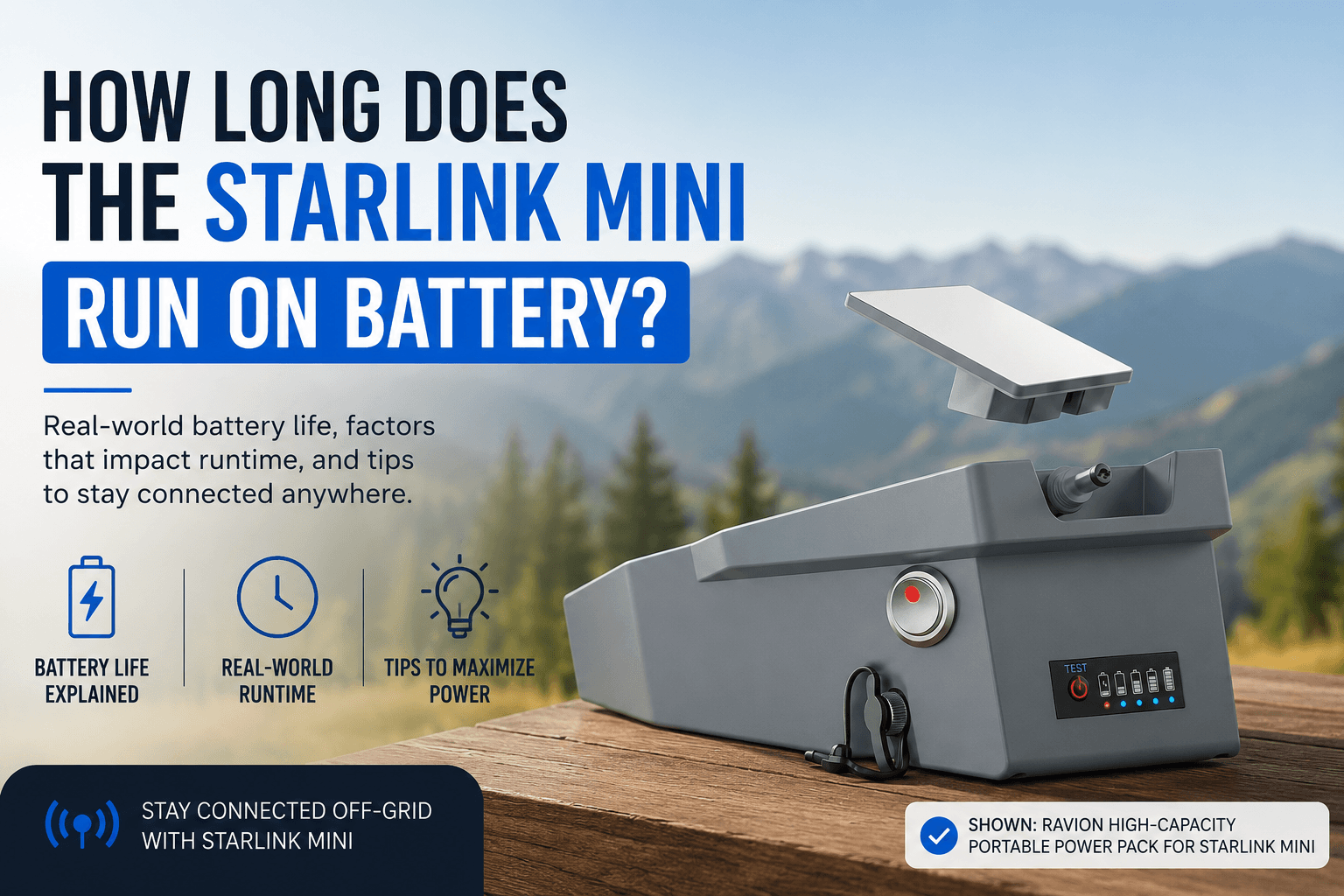 How Long Does the Starlink Mini Run on Battery?